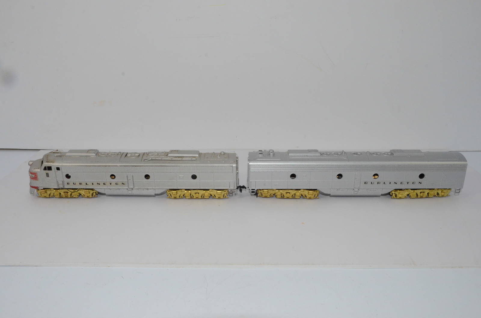 Chicago Burlington And Quincy Rr E9a/b Diesel Locomotive Set-ho Scale ...