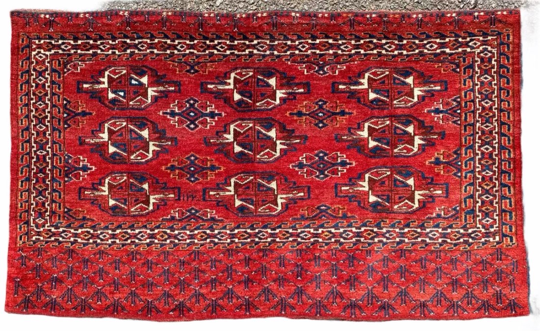 Dated Antique Turkmen Yamut-yamot Somak Chuval Dated H 1338 - Oct 12 ...