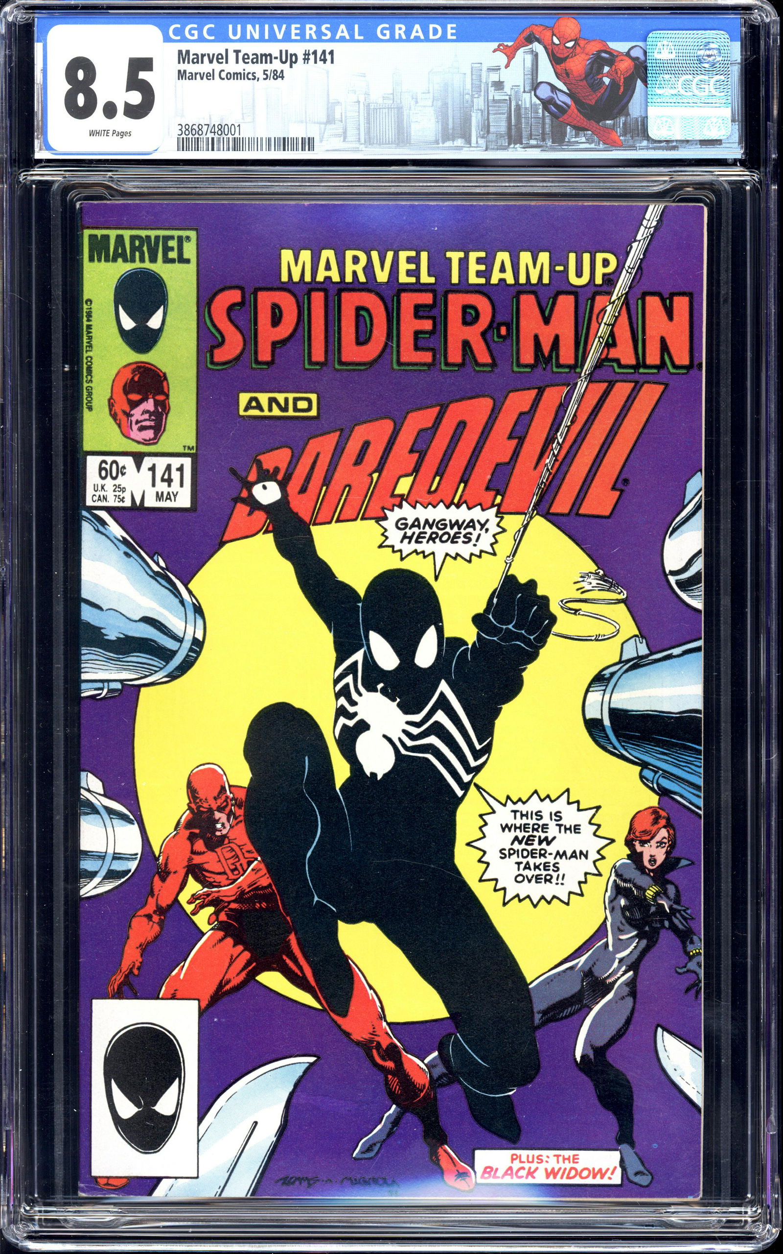 Marvel Team Up #141 Ties With Asm #252 For 1st Black Costume