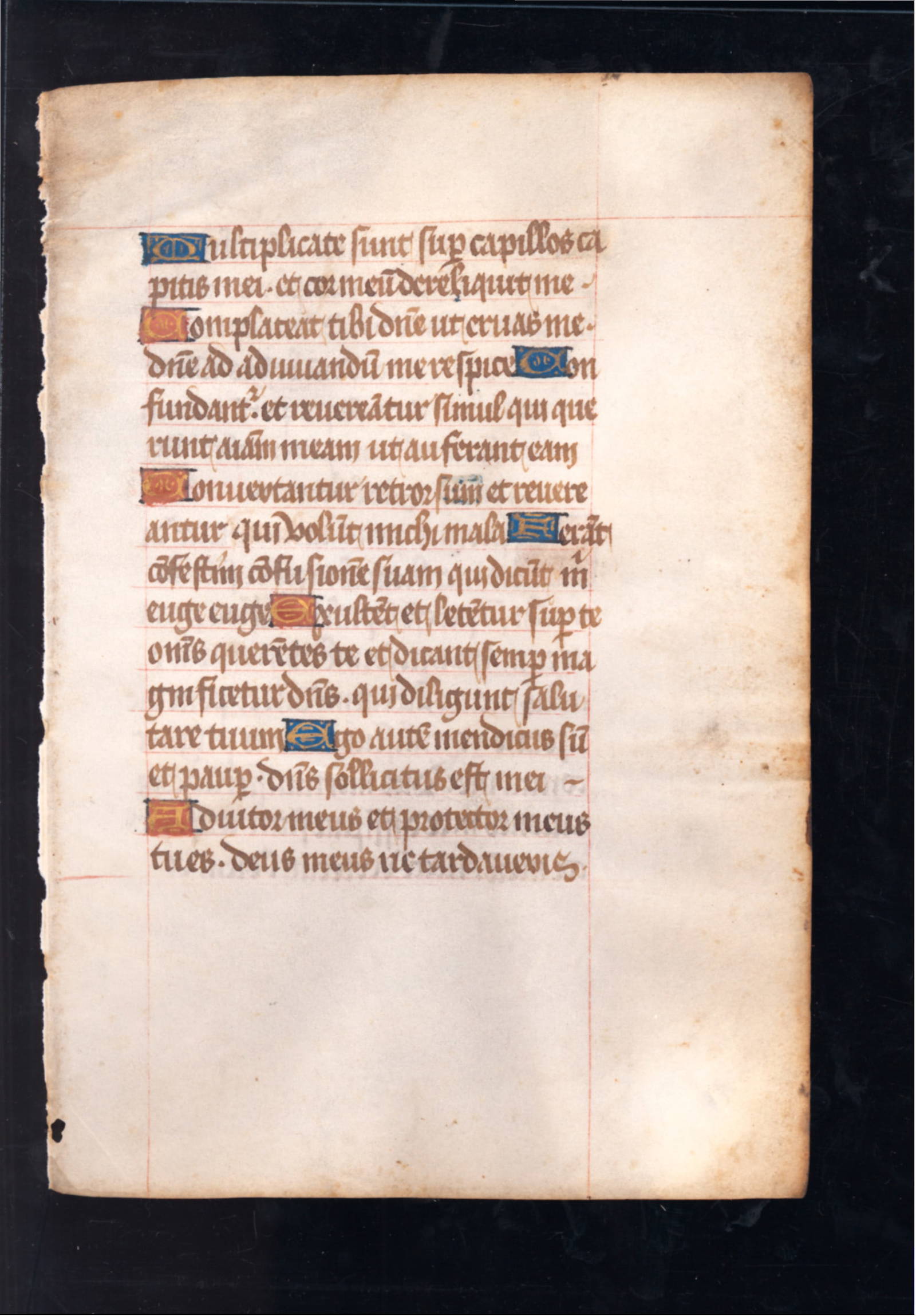 15th Century Illuminiated Leaf On Vellum From Book Of Hours Office For ...