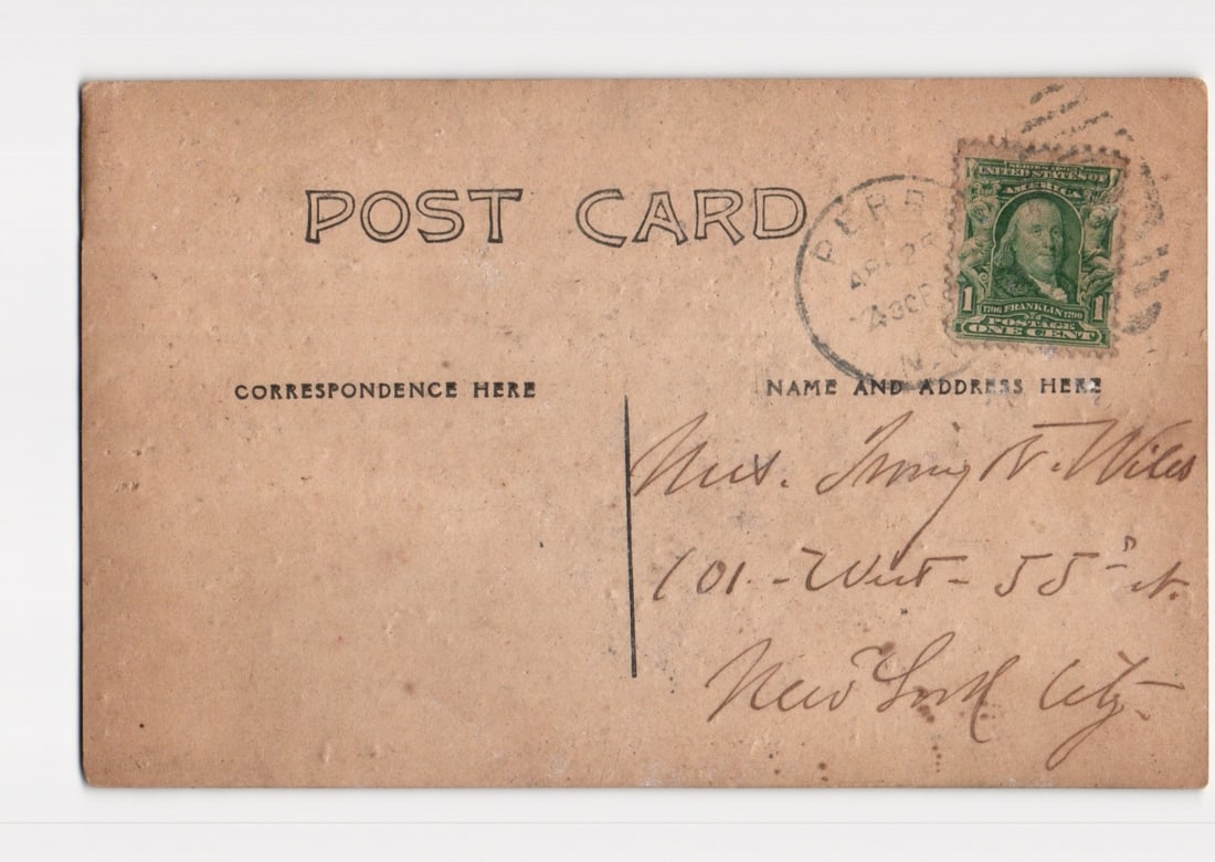 Early 20th Century Postcard Of Two Men With A Sluice Box At A Rustic ...