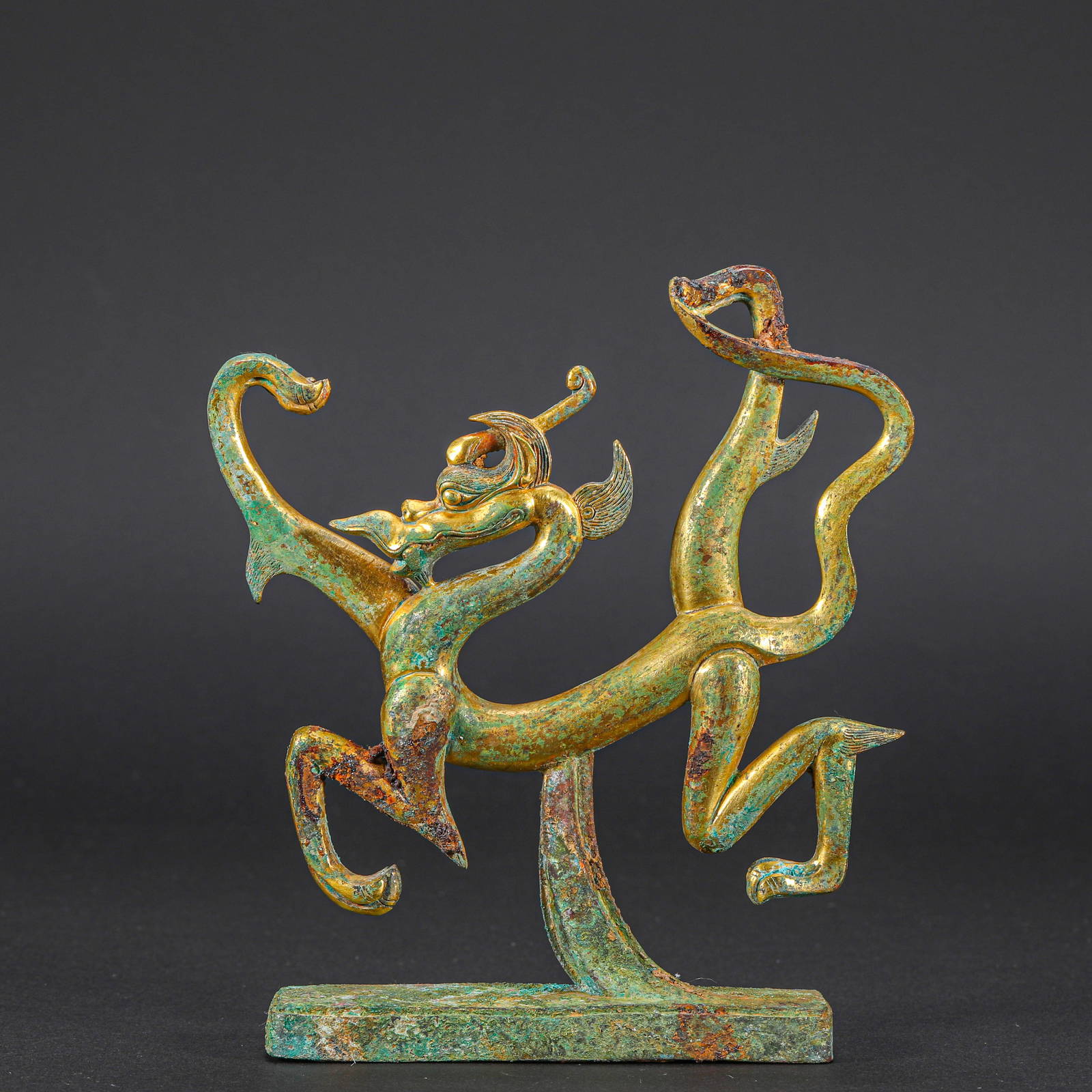 Bronze Gilt Dragon In Ming Dynasty Auction