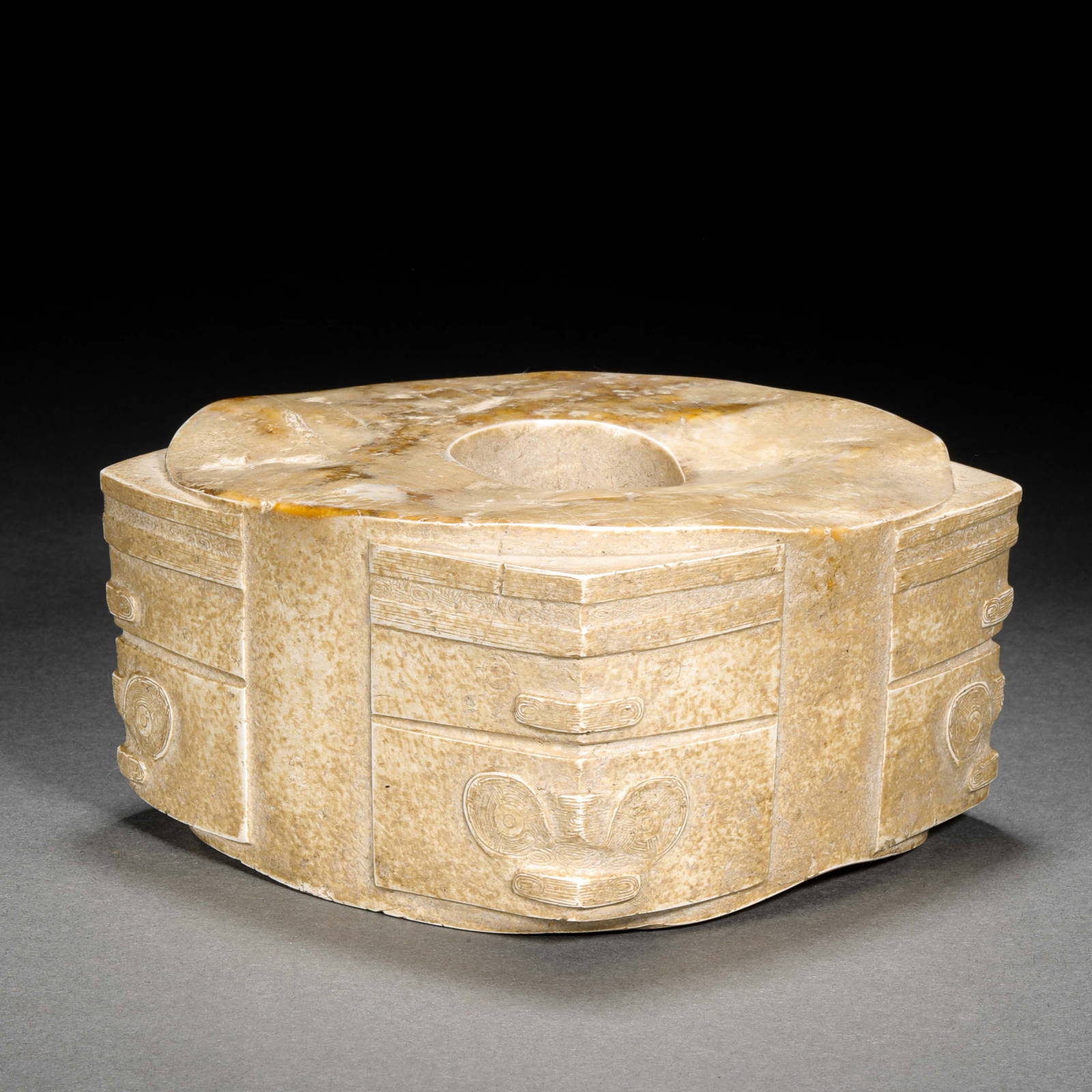 Pre-ming Dynasty Jade Rice Dumplings With Animal Patterns Auction