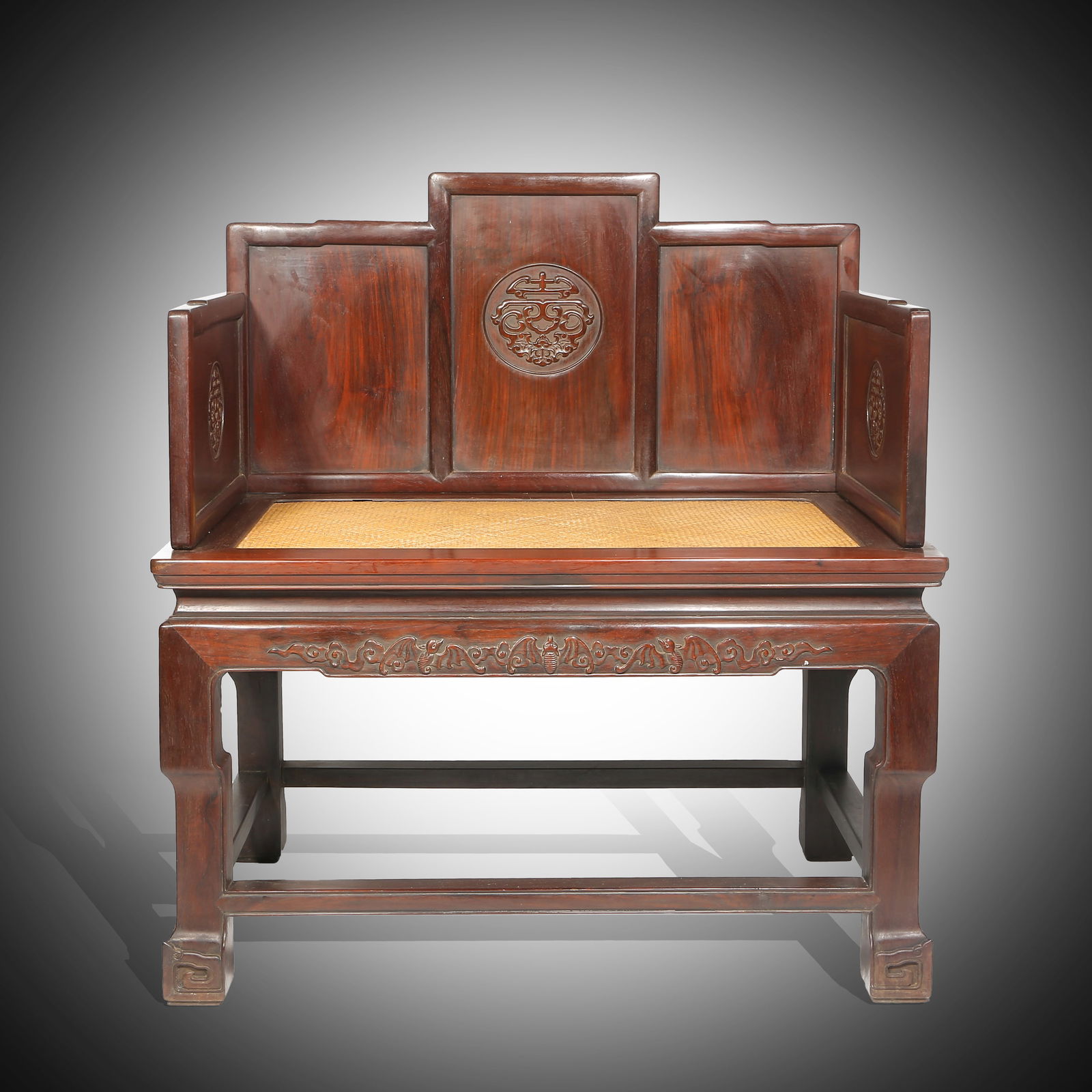 Qing Dynasty Huanghuali Square Throne Auction