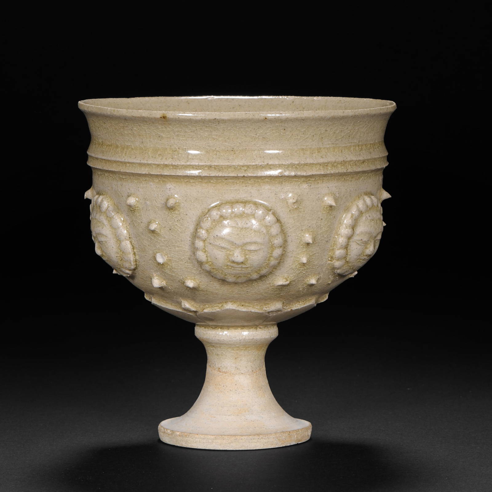 Yue Kiln Goblet Before Ming Dynasty Auction