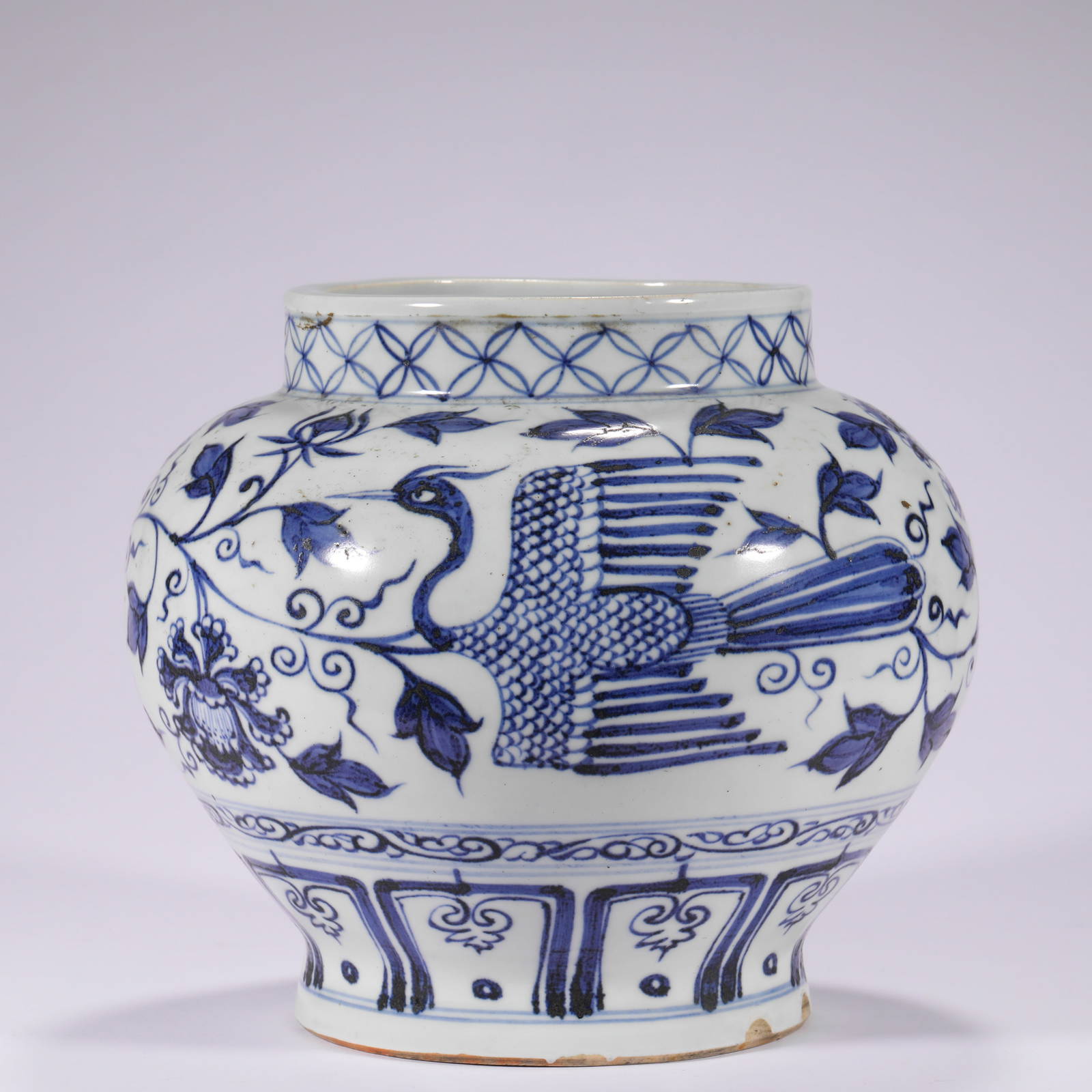 Yuan Blue And White Jar Auction