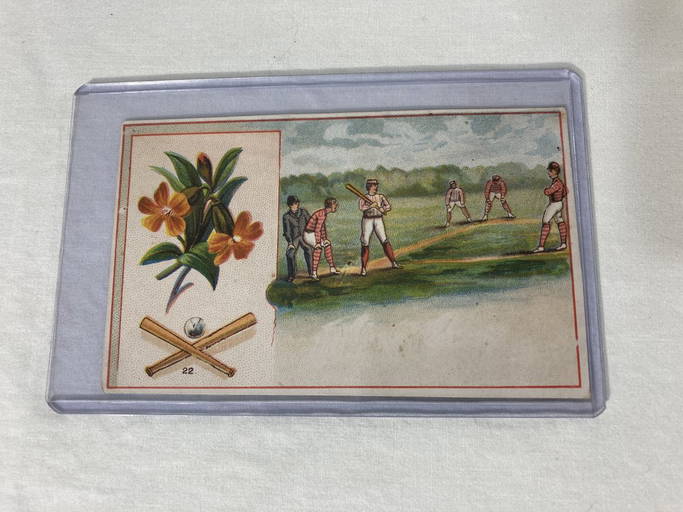 1880s Baseball Trade Card Postcard