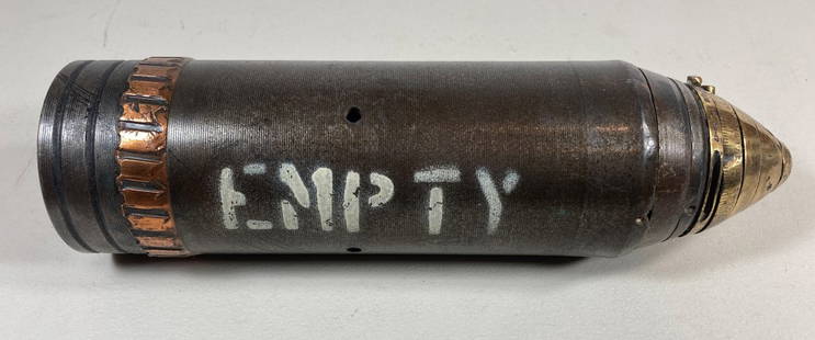 Ww1 Us Army Military Scoville Model 1907 Artillery Shell With Fuse Fuze