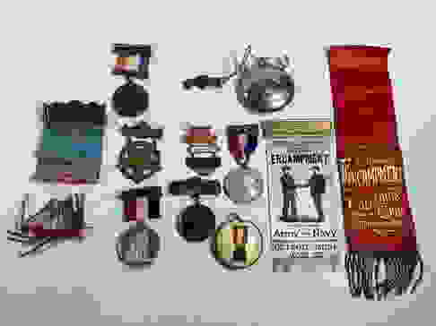 Lot 4 Civil War Grand Army Of The Republic Gar Medals Pins Ribbons ...