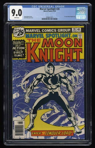 Vintage Collectible Comic Book Moon Knight Marvel