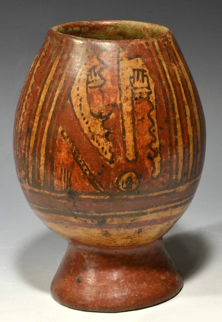Costa Rican Polychrome Pottery Urn Auction