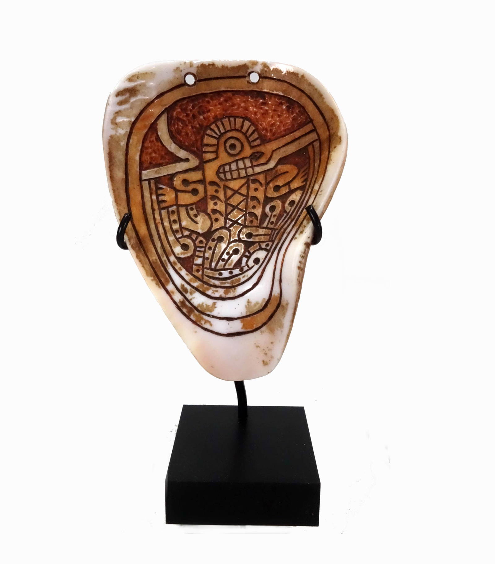 Native American Shell Mask Gorget Auction