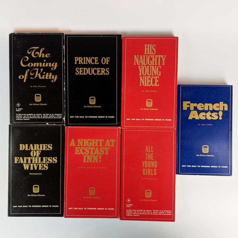 [erotica, Literature] 7 Australian Pulp Erotica Novels Auction