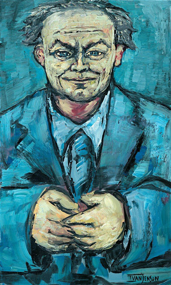 107: Jack Nicholson Original by Ivan Jenson 36 x 60