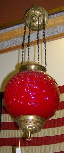 5: Ruby glass adjustable light fixture