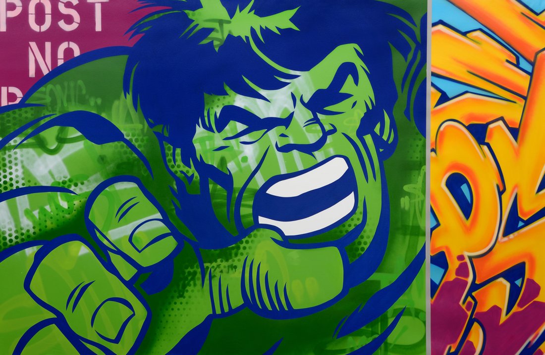 Seen "hulk" Painting Urban Art, Graffiti, Street Art