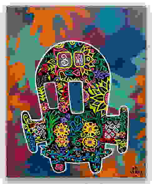 Lady Pink "psychedelic Train" Painting - Urban Art, Graffiti, Street ...