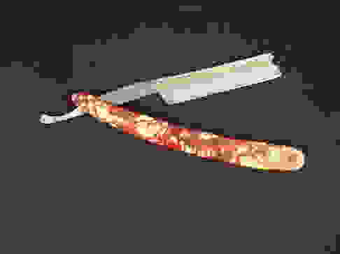 Antique W.h.morley & Sons Clover Brand Straight Razor W/ Barbers Notch ...