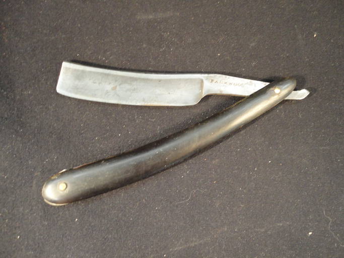 Antique 1820 40 Packwood Straight Razor Early Stubtail Original Scales.