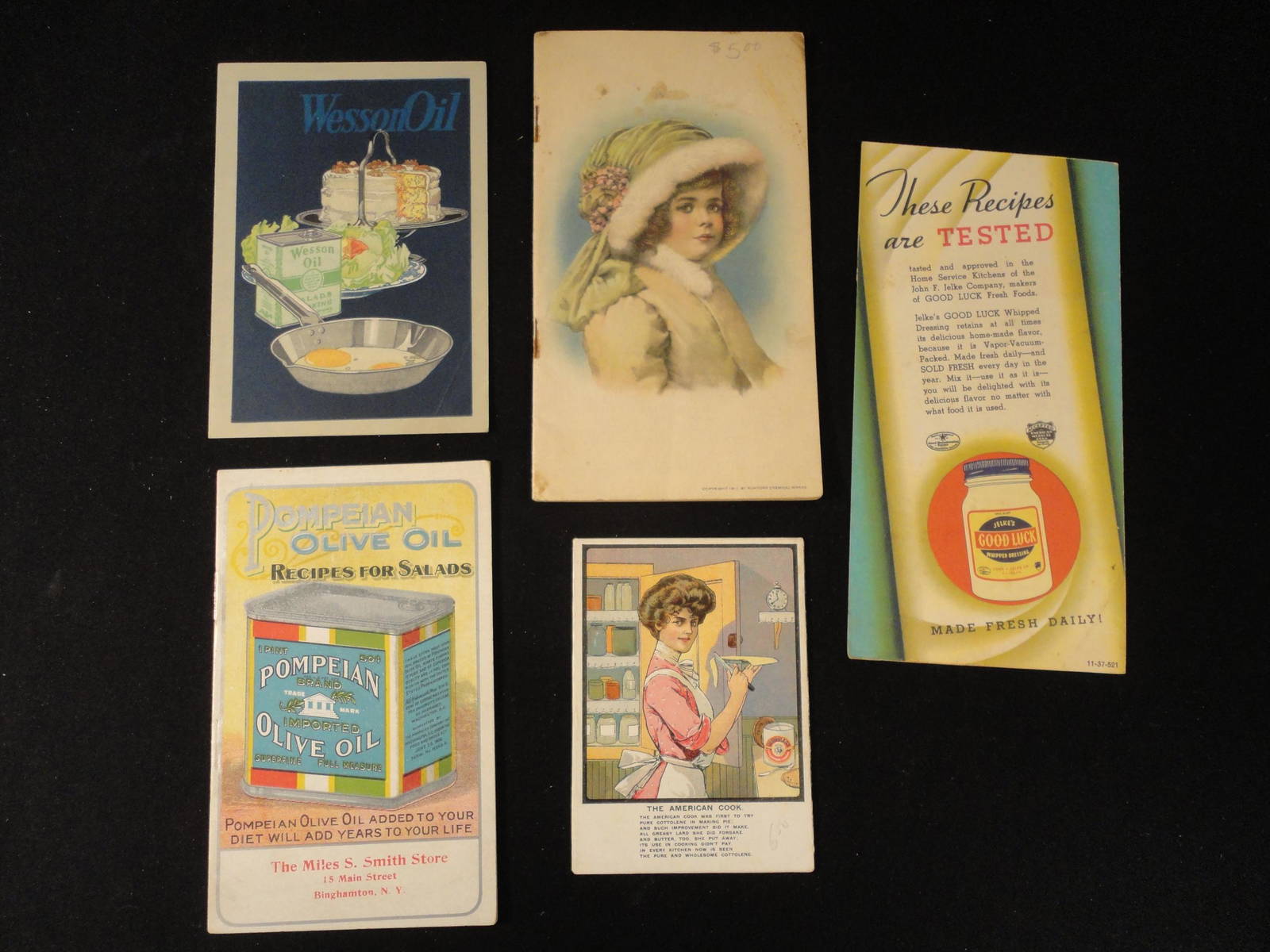Lot Of 5 Vintage And Victorian Era Advertising Recipe Booklets. Auction