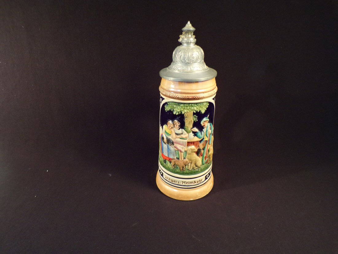 Vintage 1921-1950 Wick Werke "hunters Homecoming" Beer Stein - West ...
