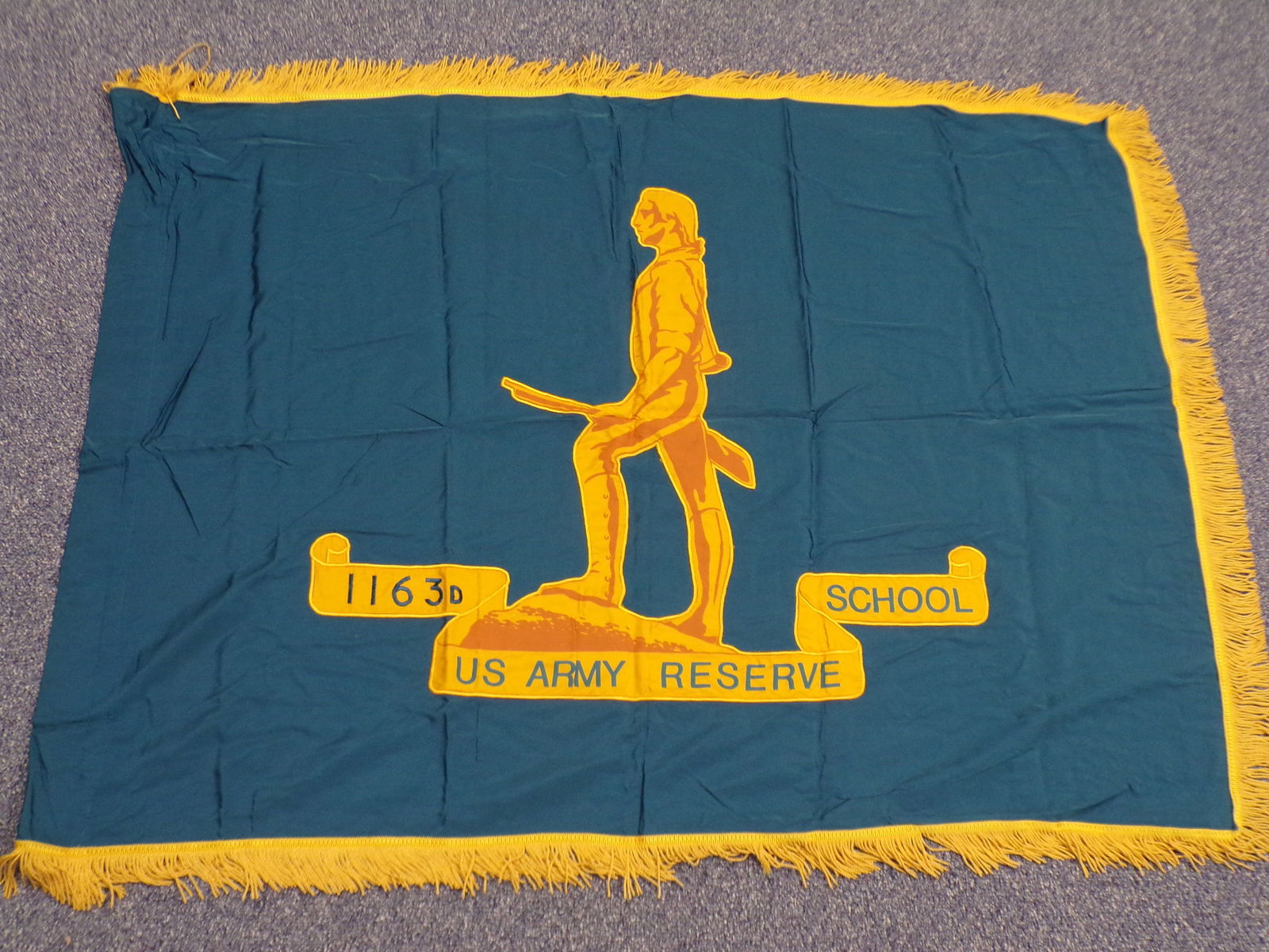 Vintage Us Military Ww2 1163d Army Reserve School Flag.
