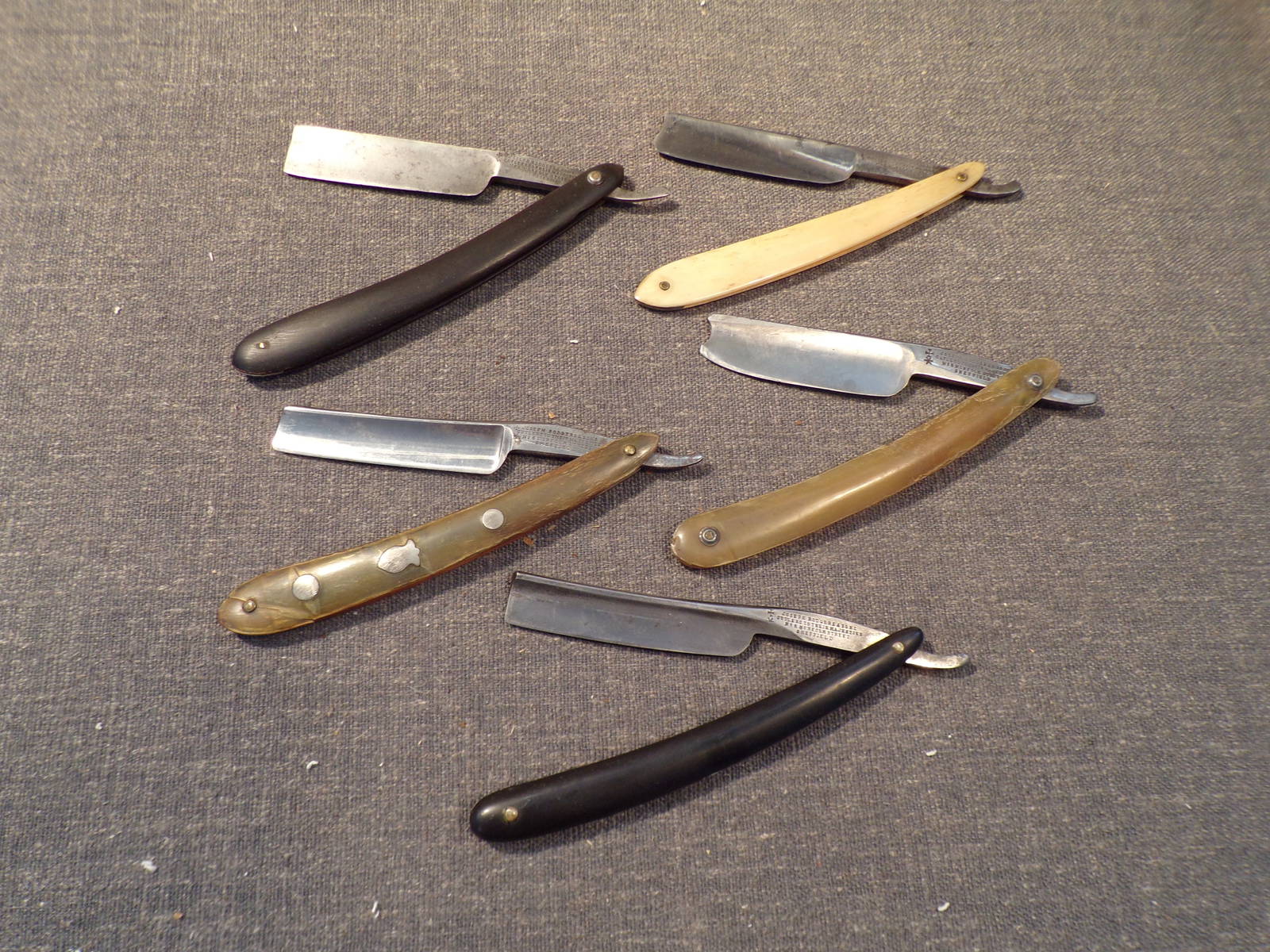 Lot Of 5 Antique Straight Razors "joseph Rodgers & Sons" - Cutlers To ...