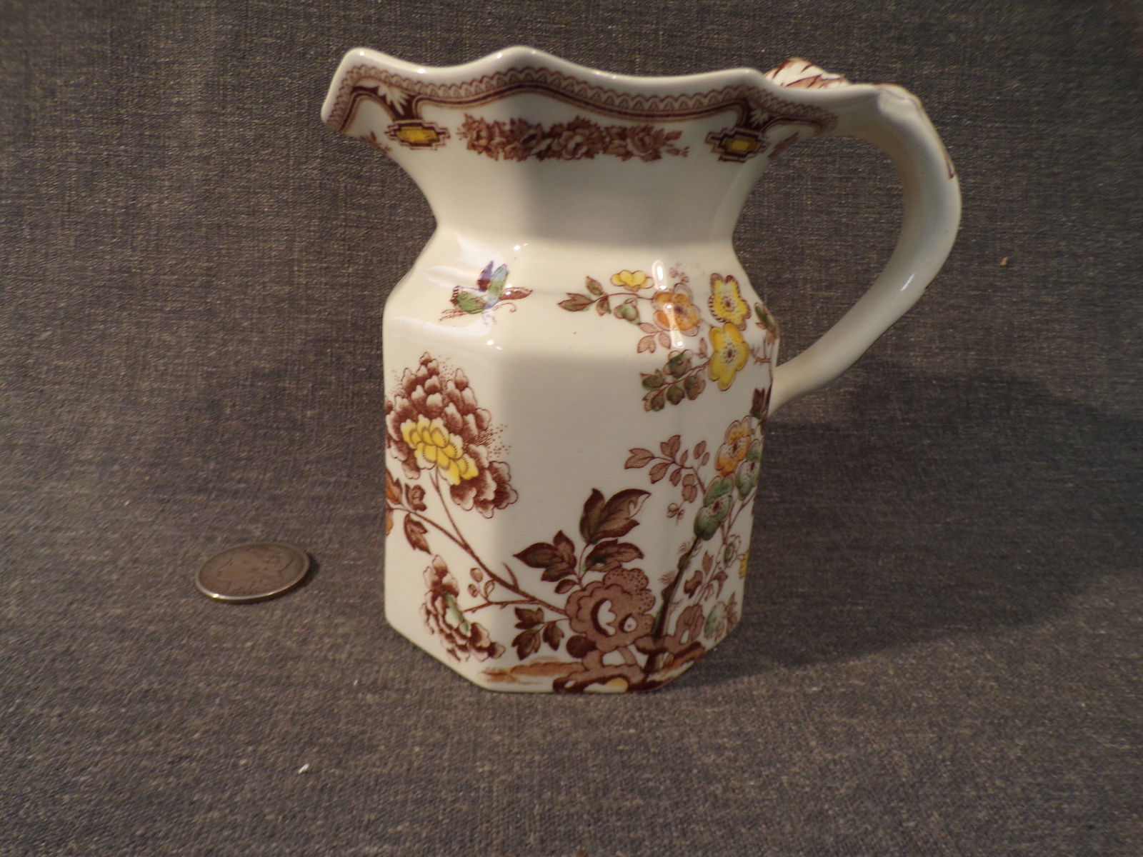 Antique Mason's Patent Ironstone Manchu Pattern 40 Oz 6 1/4" Fenton Jug ...