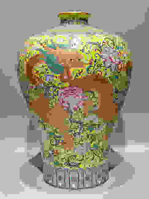 Qianlong Period Of The Qing Dynasty, A Gold Plum Vase With Enamel Color ...