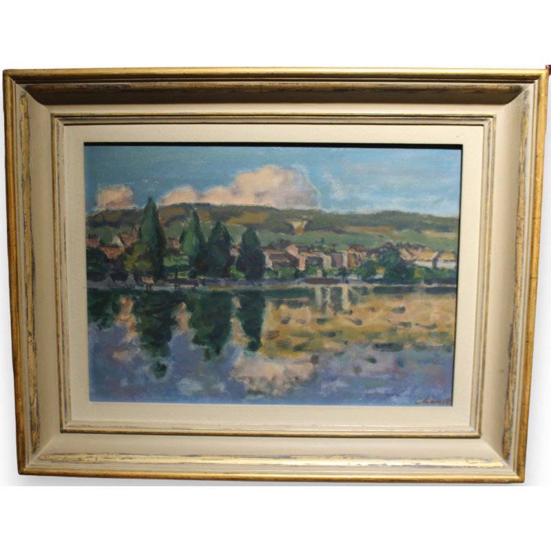 Painting "rolle In The Afternoon" Signed Chinet Auction