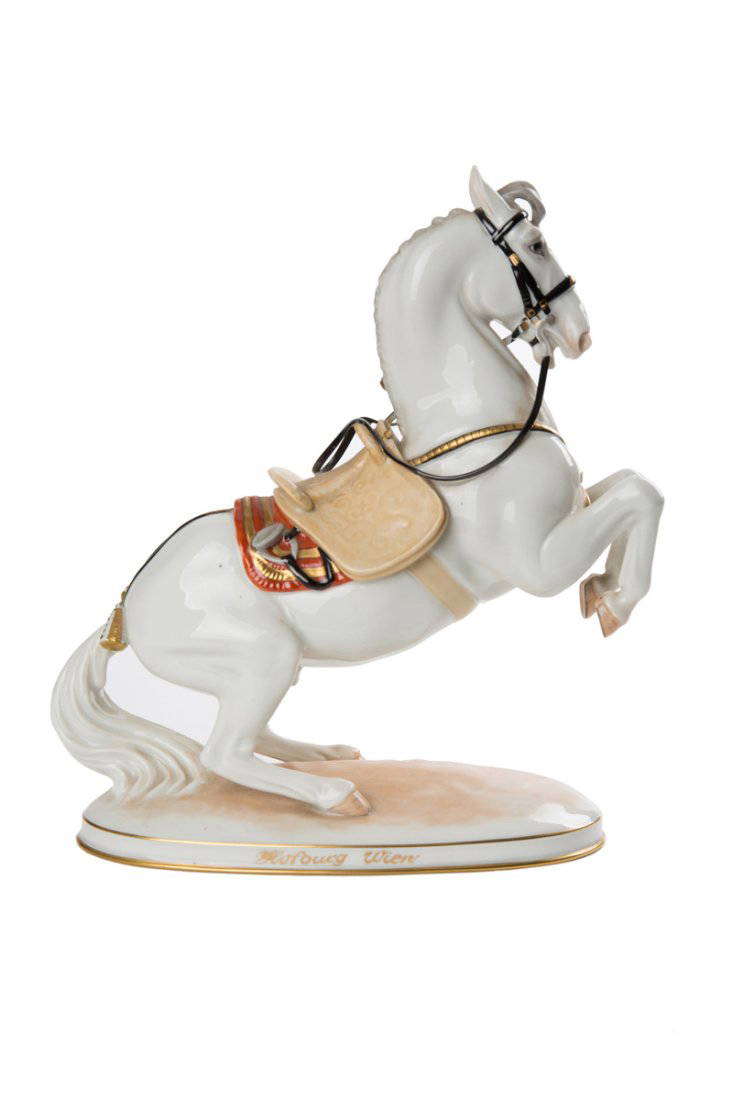 Porcelain Figurine Of A Horse Of The Austrian Manufacturer Augarten, 21 ...