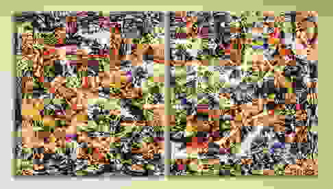 Jackson Pollock "convergence, 1952" Canvas Print, Two-panel Auction