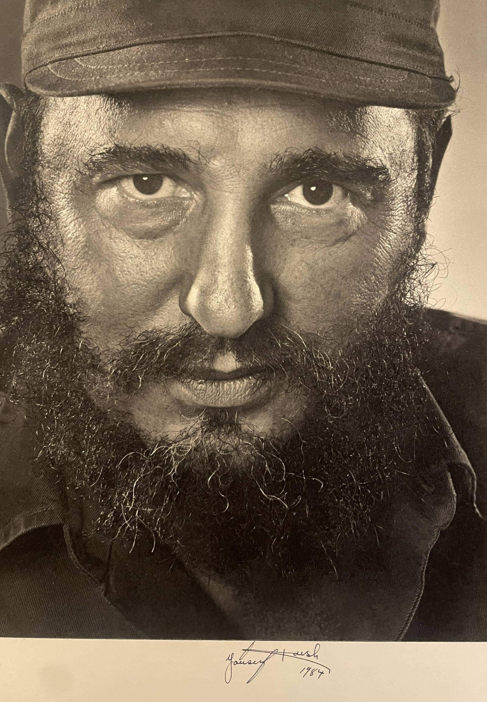 Yousuf Karsh Signed "fidel Castro, 1984" Print Auction