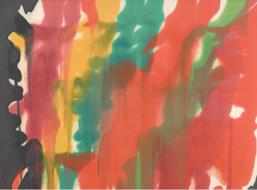Morris Louis Para Iii 1959 Offset Lithograph Auction