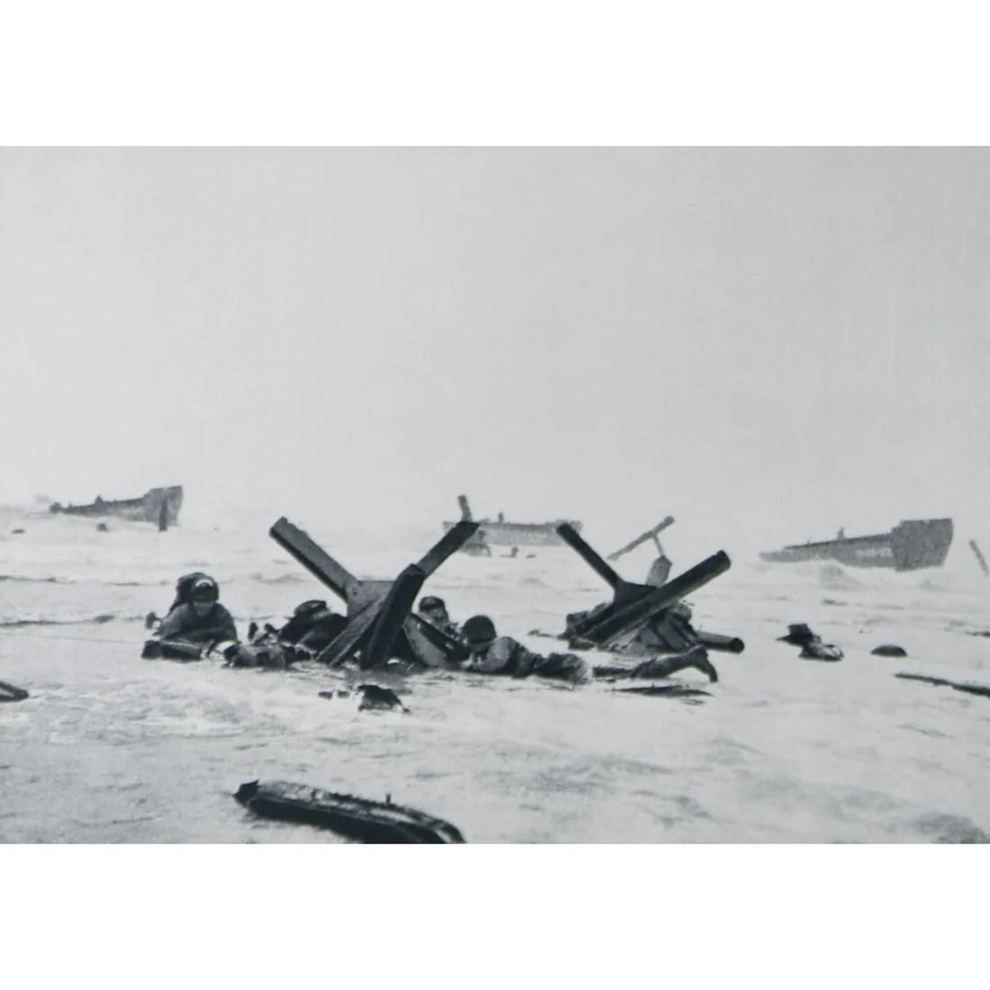 Robert Capa "d-day, Normandy Beach, 1944" Print Auction