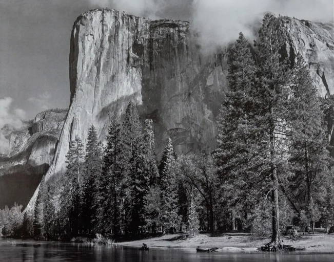 Ansel Adams, El Capitan"yosemite, 1949" Print