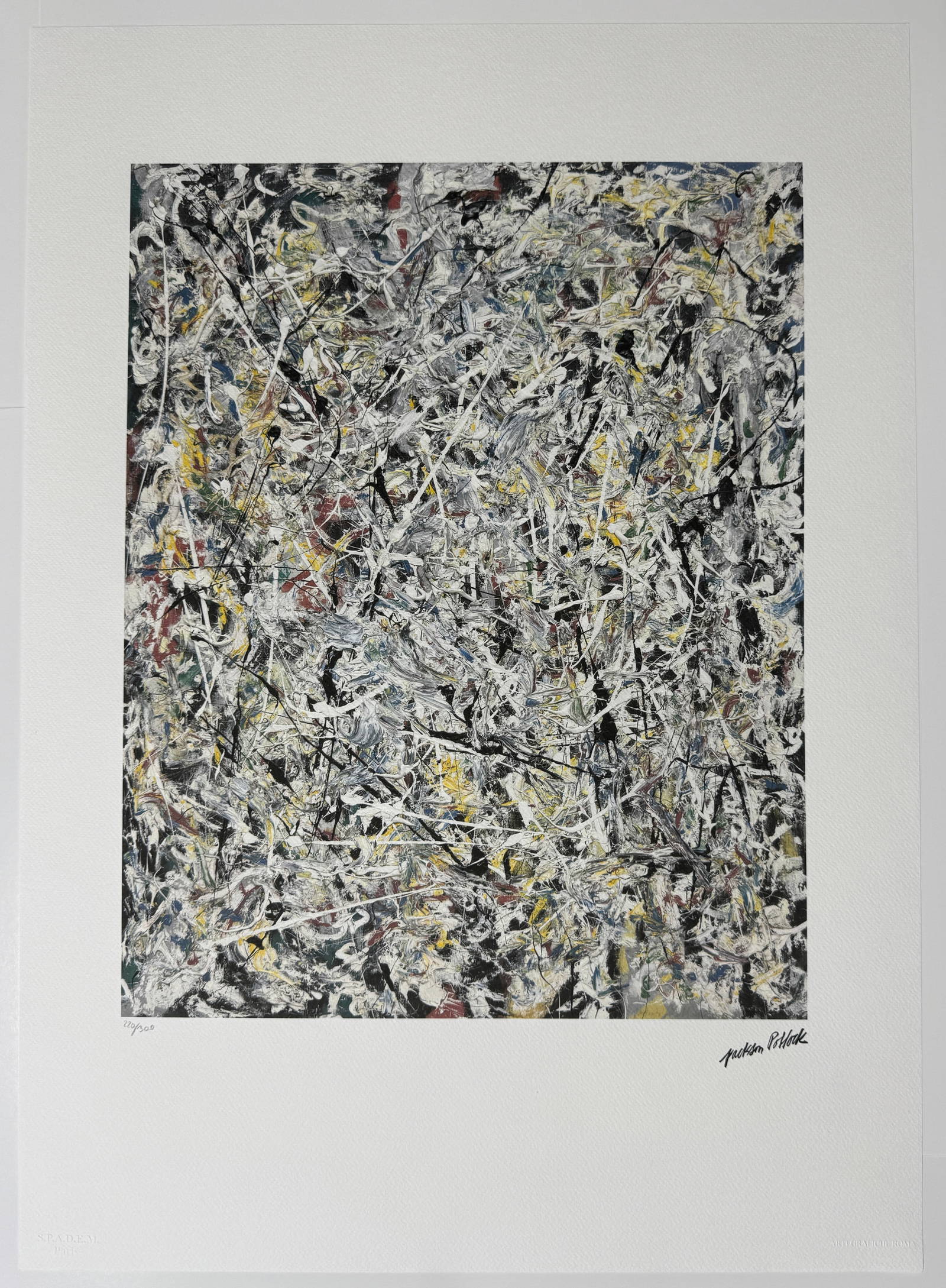 Jackson Pollock Signed, Numbered Lithograph Auction