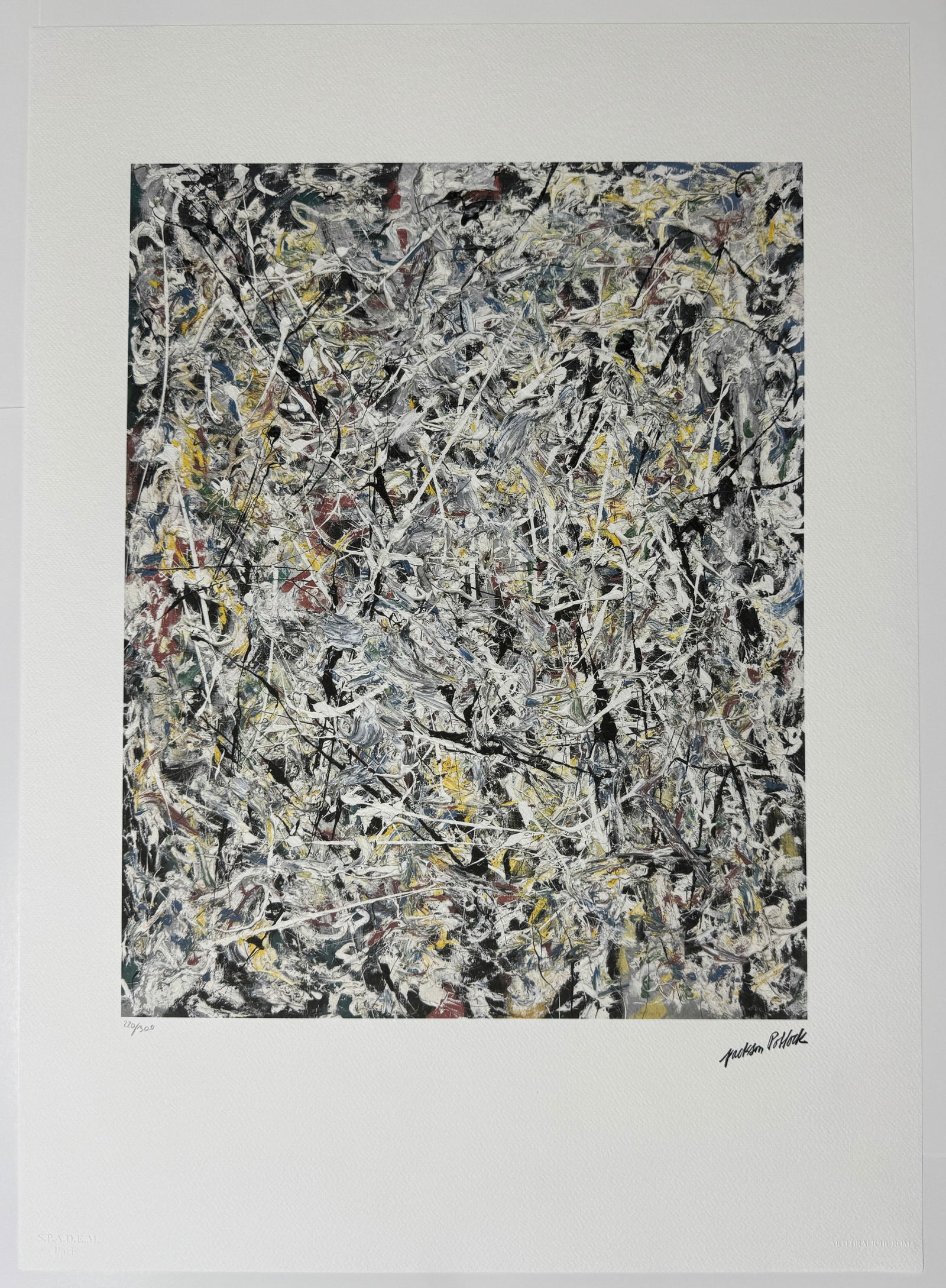 Jackson Pollock Signed, Numbered Lithograph Auction