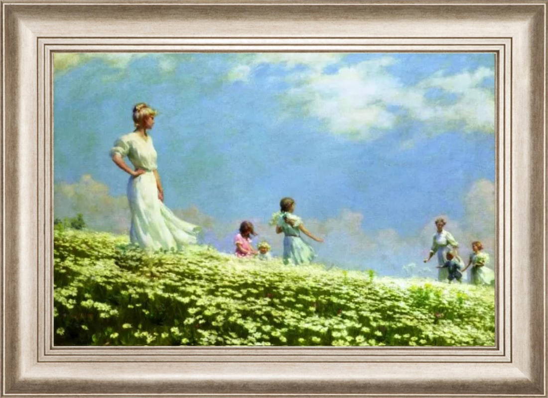 Charles Curran "summer" Oil Painting Auction