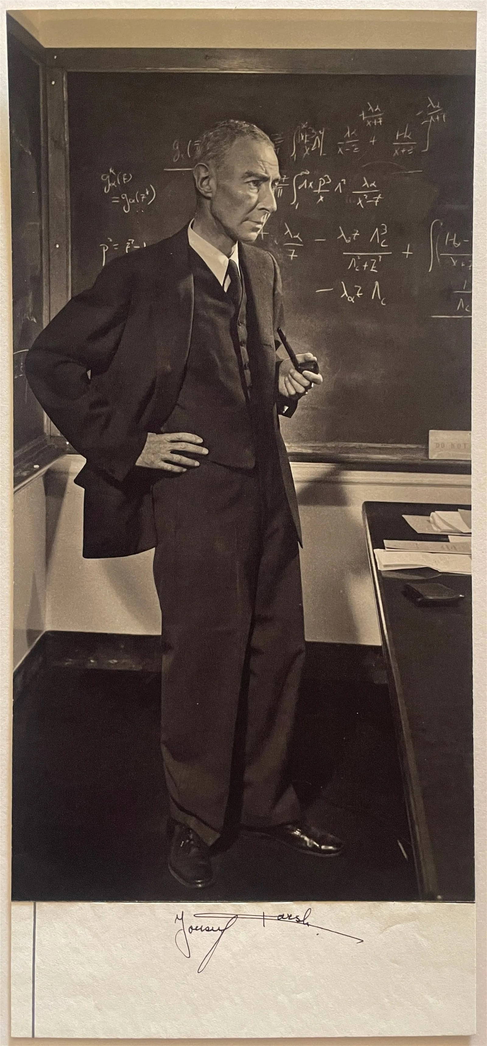 Yousuf Karsh Signed "j. Robert Oppenheimer" Print Auction