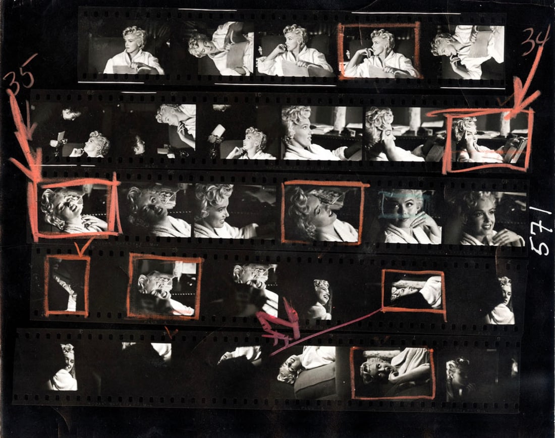 Buy Elliott Erwitt "marilyn Monroe, New York, 1956" Contact Sheet ...
