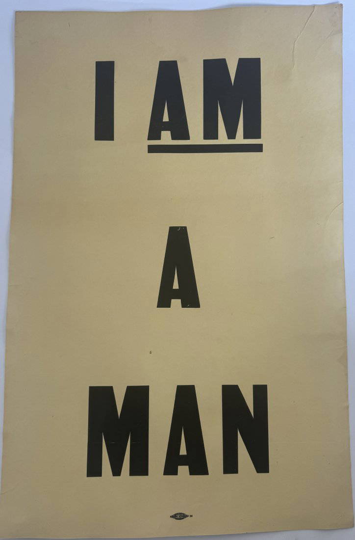 Martin Luther King I Am A Man Poster Auction