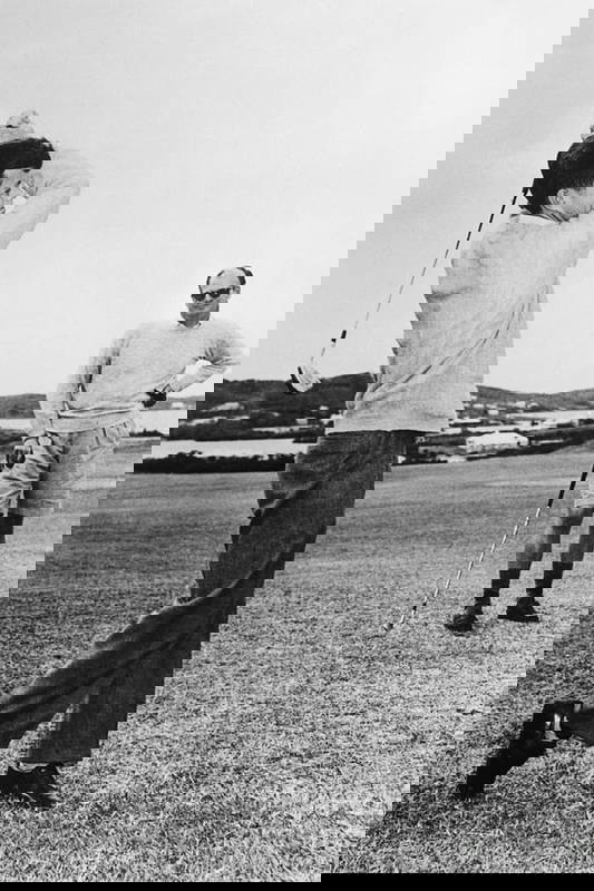 John F. Kennedy "golfing, Bermuda" Photo Print Auction