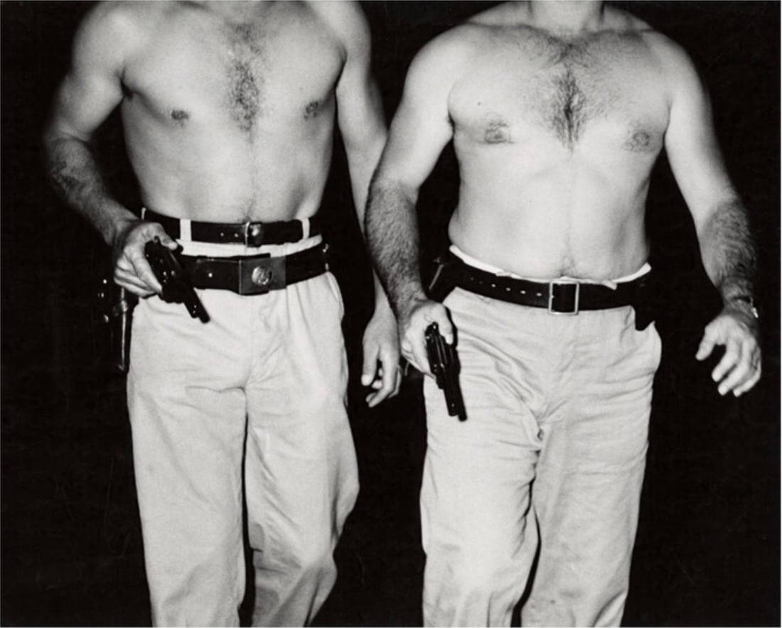 Weegee, Arthur Fellig, "two Police Officers, Hudson River, New York ...