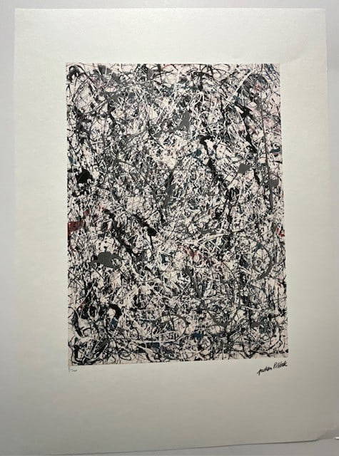 Jackson Pollock Lithograph Pencil Numbered And Signed Auction