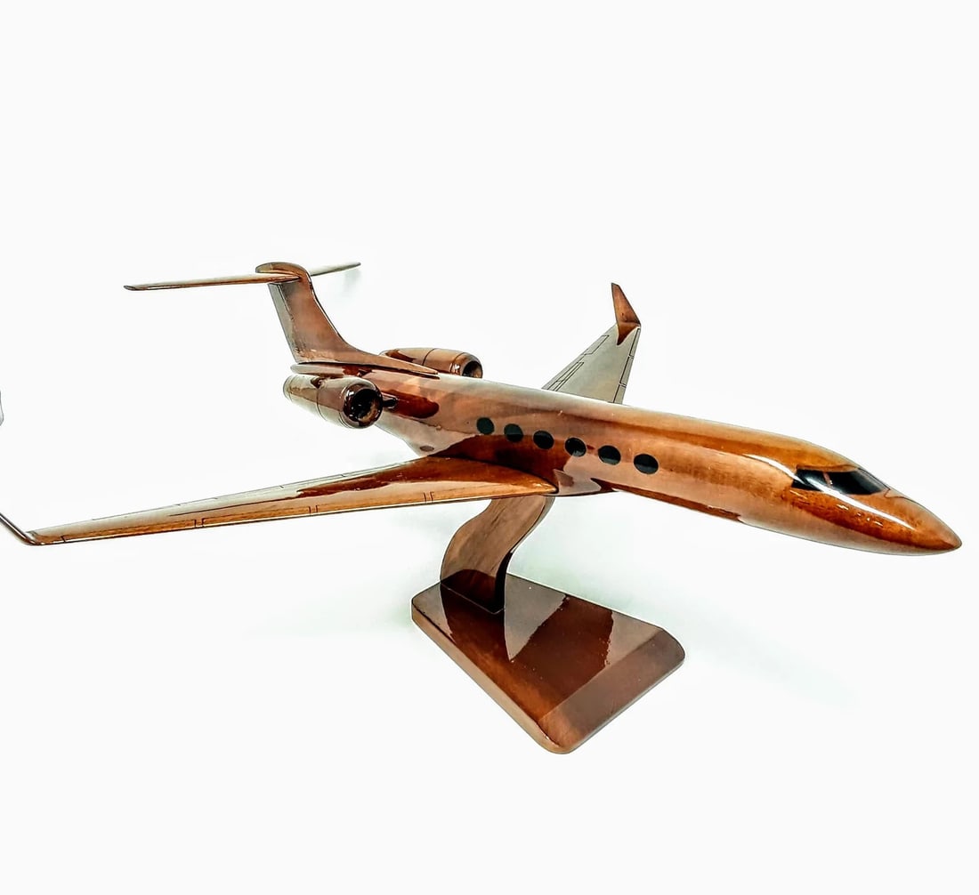 Gulfstream G550 Wooden Aircraft Scale Model Auction