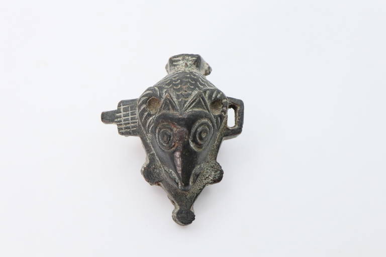 Late Roman Ram Headed Padlock 6th 8th Century Ad