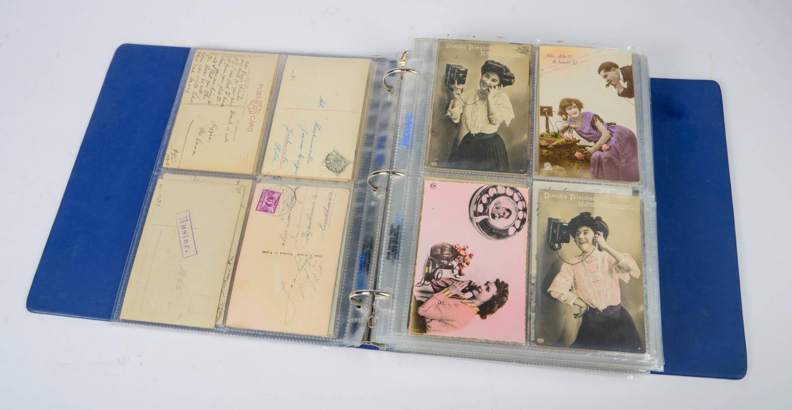 Binder Of Telephone Related Postcards. Auction