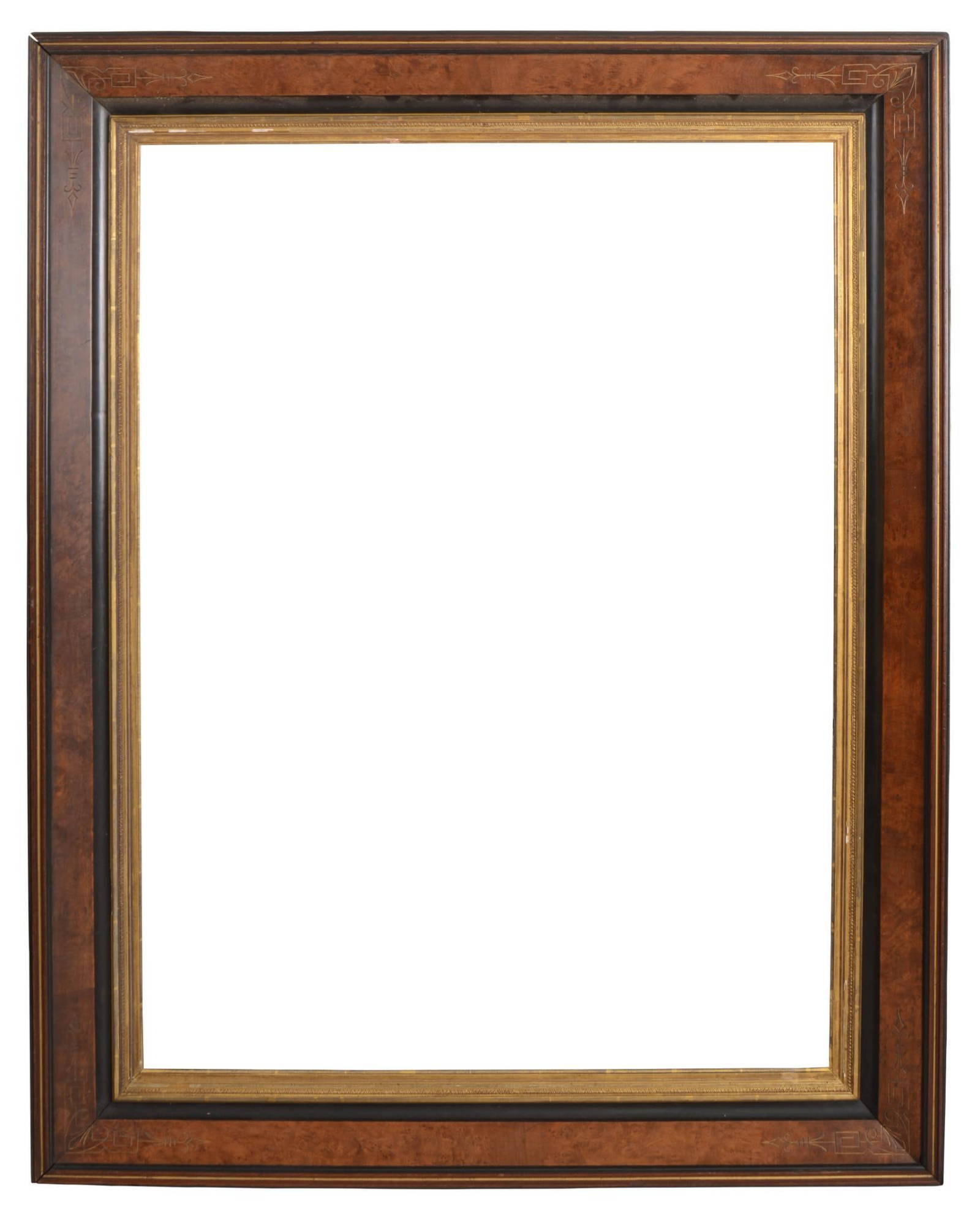 Eastlake Style Walnut Veneer Frame. Auction