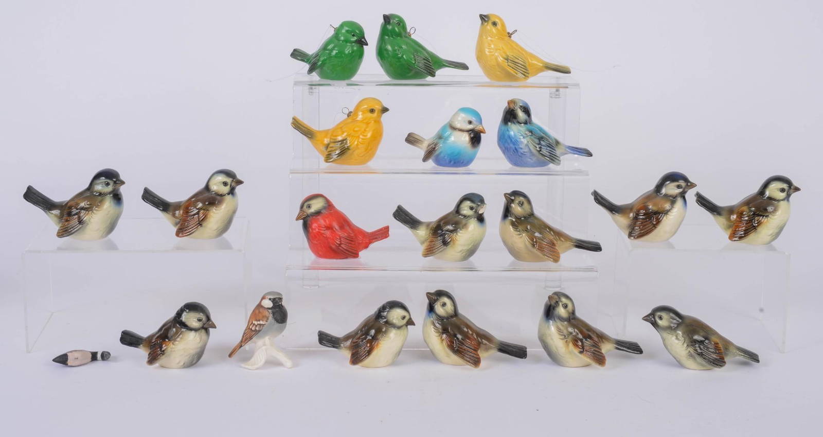 Large Group Of Porcelain Birds Goebel W Germany Auction